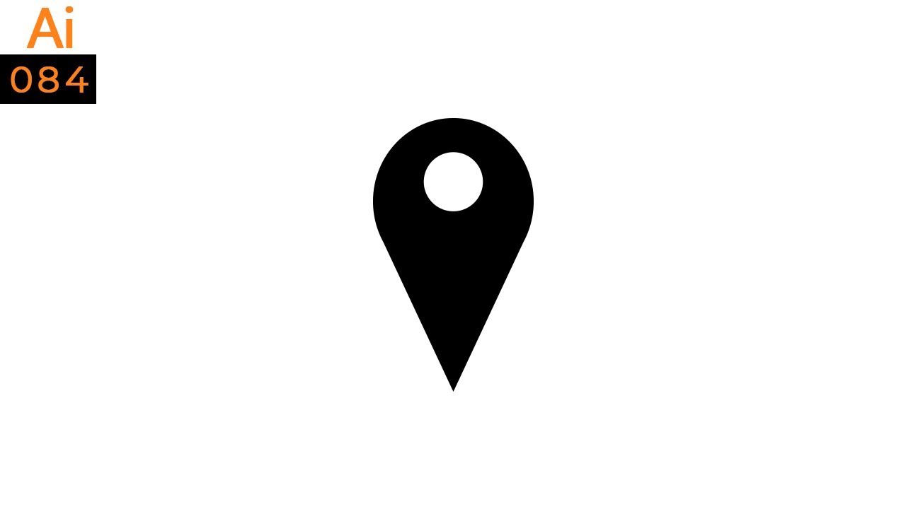 Location Icon in Illustrator - YouTube