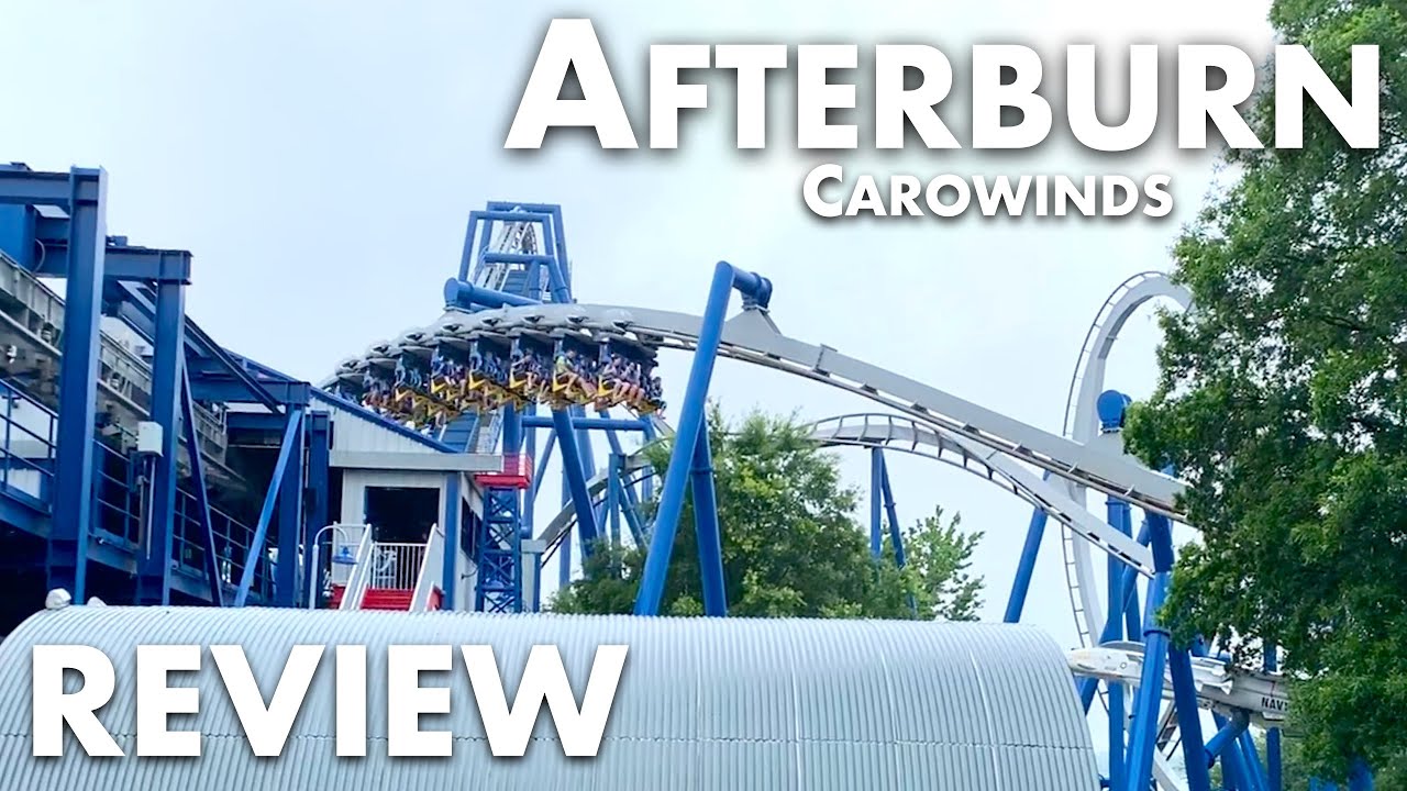 [Review] Afterburn | Carowinds | B&M Inverted Coaster - YouTube