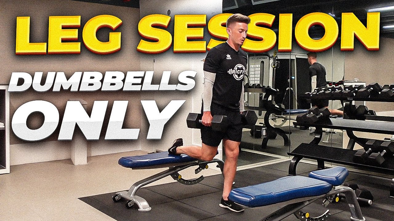 Full Leg Workout for Footballers (Dumbbells Only) - YouTube