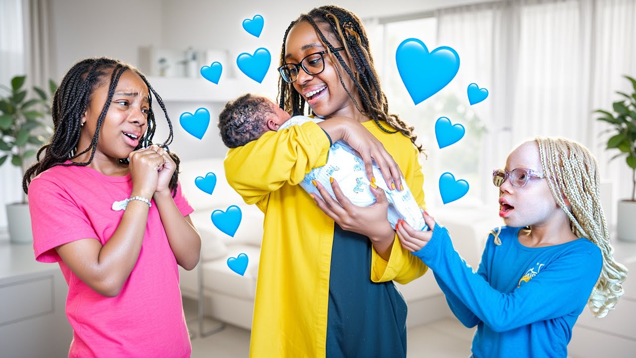 Daughters Meet Newborn BABY BROTHER For The First Time! - YouTube