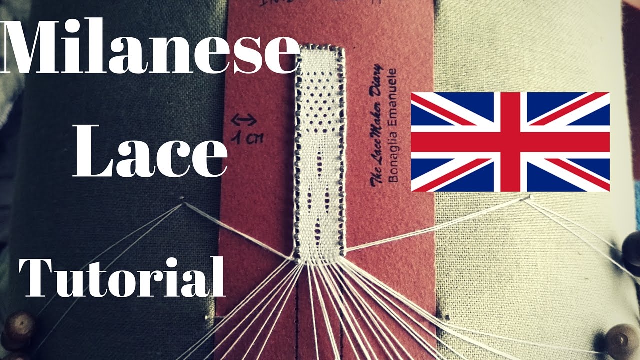 Bobbin Lace Tutorial - Cut Stitch #MilaneseLace (ENG) - YouTube
