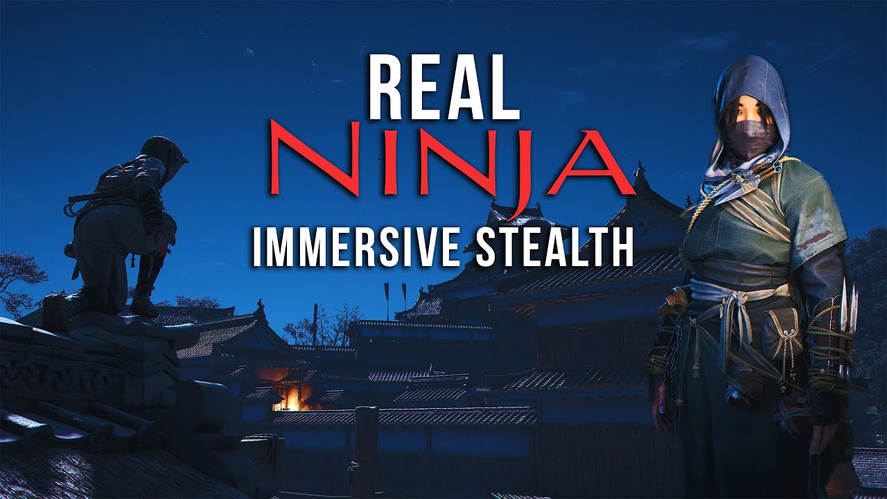 Real Ninja - Immersive Stealth Kills & Knockouts - AC Shadows - YouTube