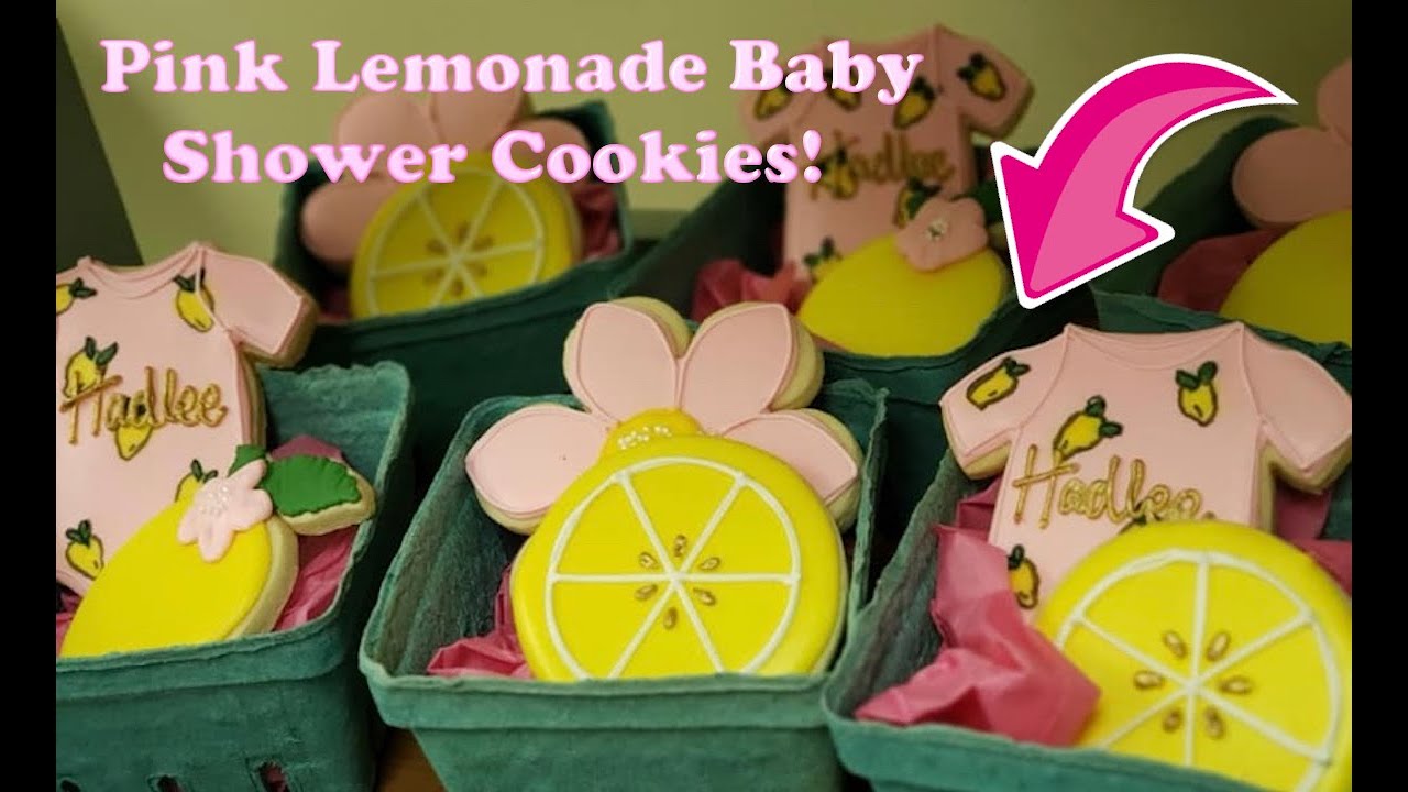 Pink Lemonade | Cookie Decorating Tutorial! - YouTube