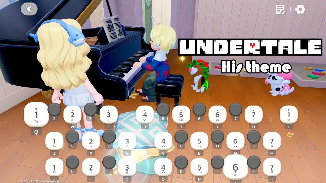 His theme (Undertale) | Heartopia Piano - YouTube