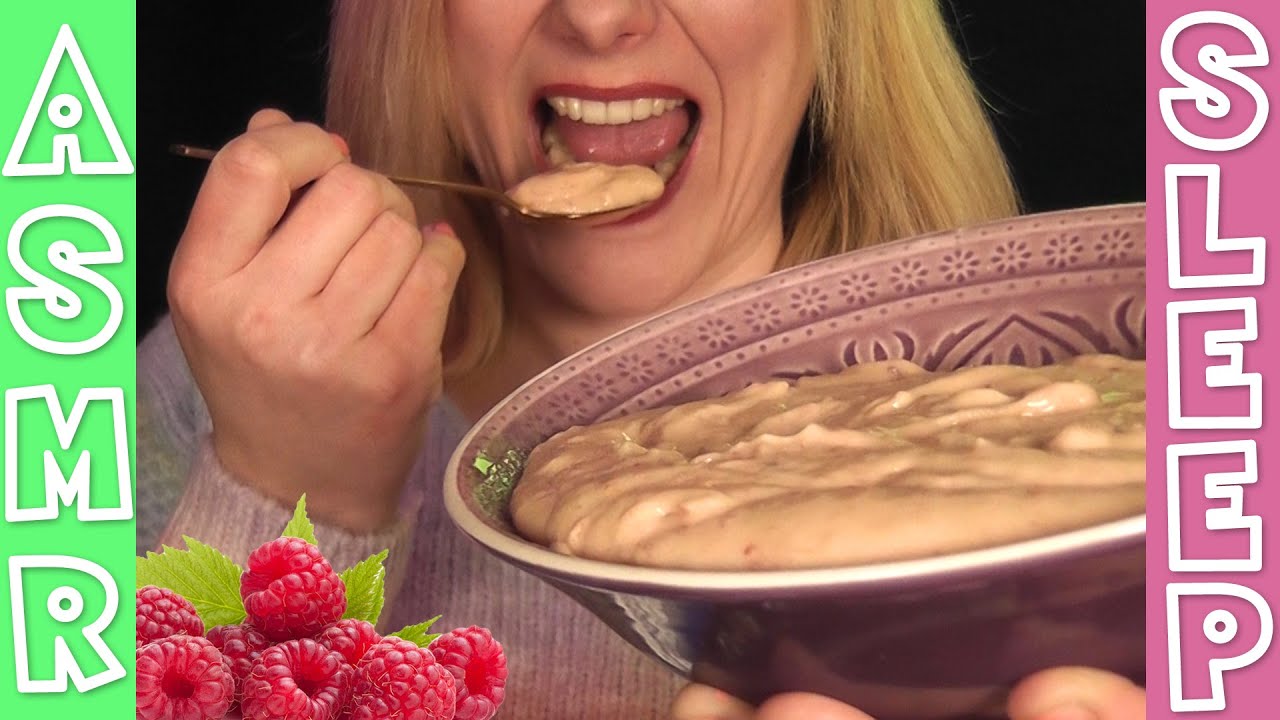 ASMR Eating Pudding 8 - Soft & relaxing mouthsounds - YouTube