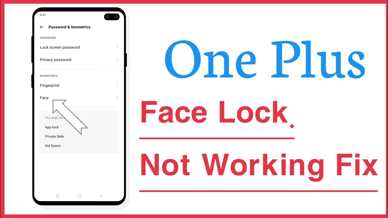 One Plus Face Lock Not Working Problem Solve - YouTube