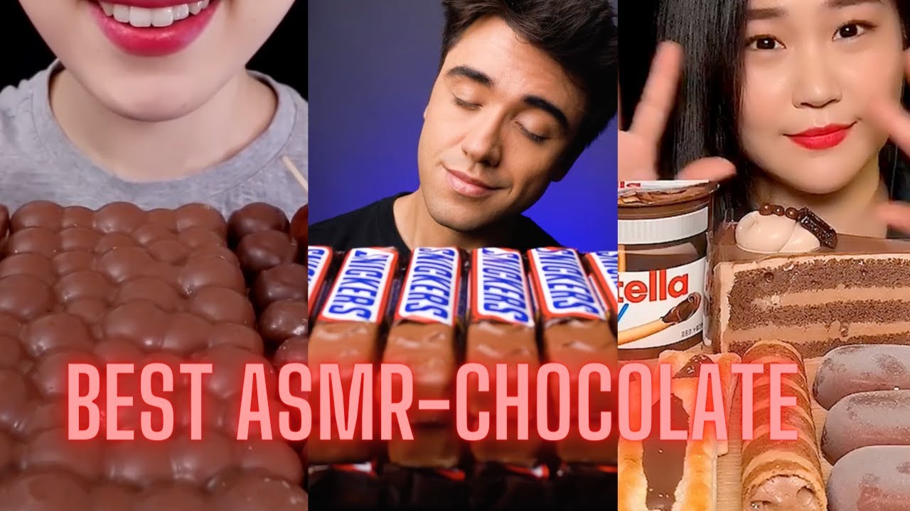 Chocolate Overload ASMR, Chocolate Mukbang ASMR, No Talking Compilation ...