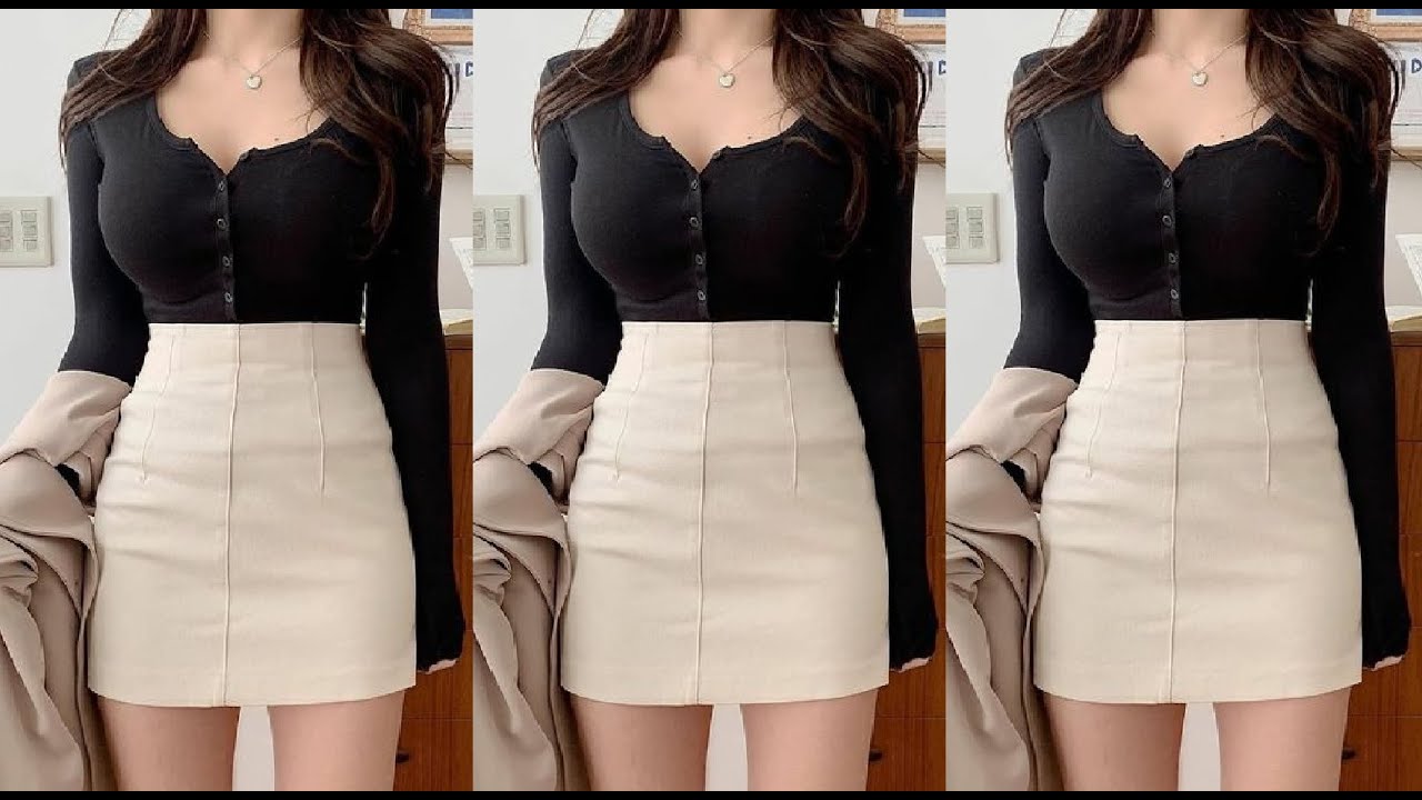 Formal mini skirt design||Girls formal mini skirt idea||Mini skirt ...