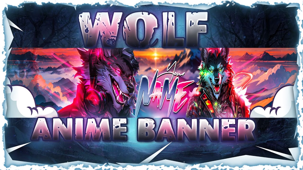 Anime Wolf Banner YouTube - YouTube