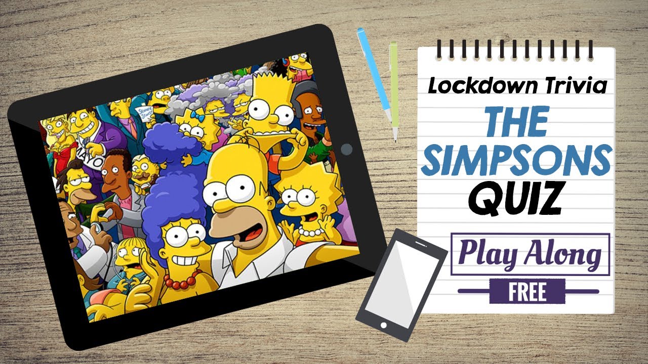 The Simpsons Quiz - Virtual Pub Quiz - Lockdown Trivia - YouTube