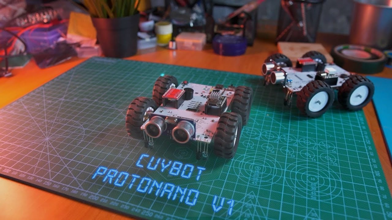SmartCar Buat Belajar Robotik, IoT & Webdev | Cuybot Rev.0 Opensource - YouTube