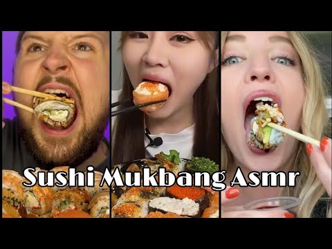 Sushi Mukbang Asmr tiktok compilation🍣 - YouTube