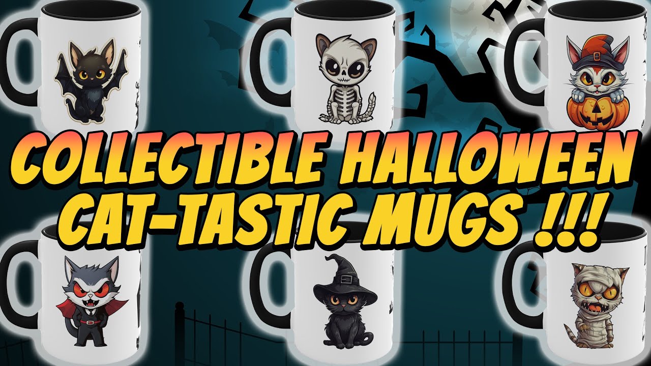 Halloween Cat-tastic Mug Collection Coffee Mugs by Java Jargon - YouTube