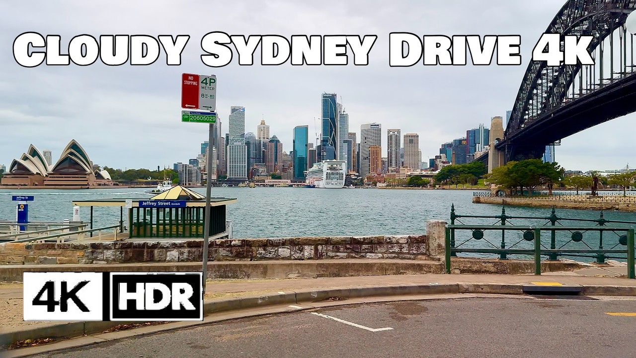 CITY ROUTES Sydney Harbour Drive 4K HDR 60FPS POV | St Leonards → Luna ...