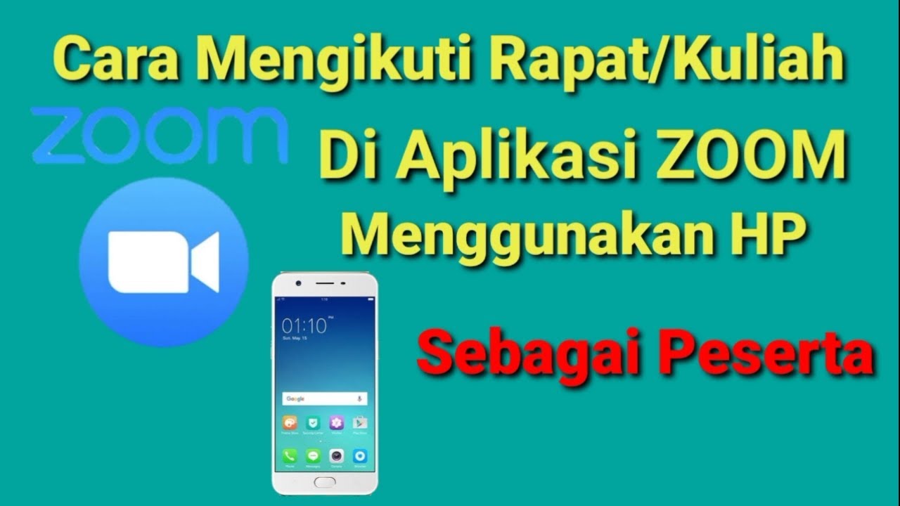 cara mengikuti rapat di zoom dengan HP - YouTube