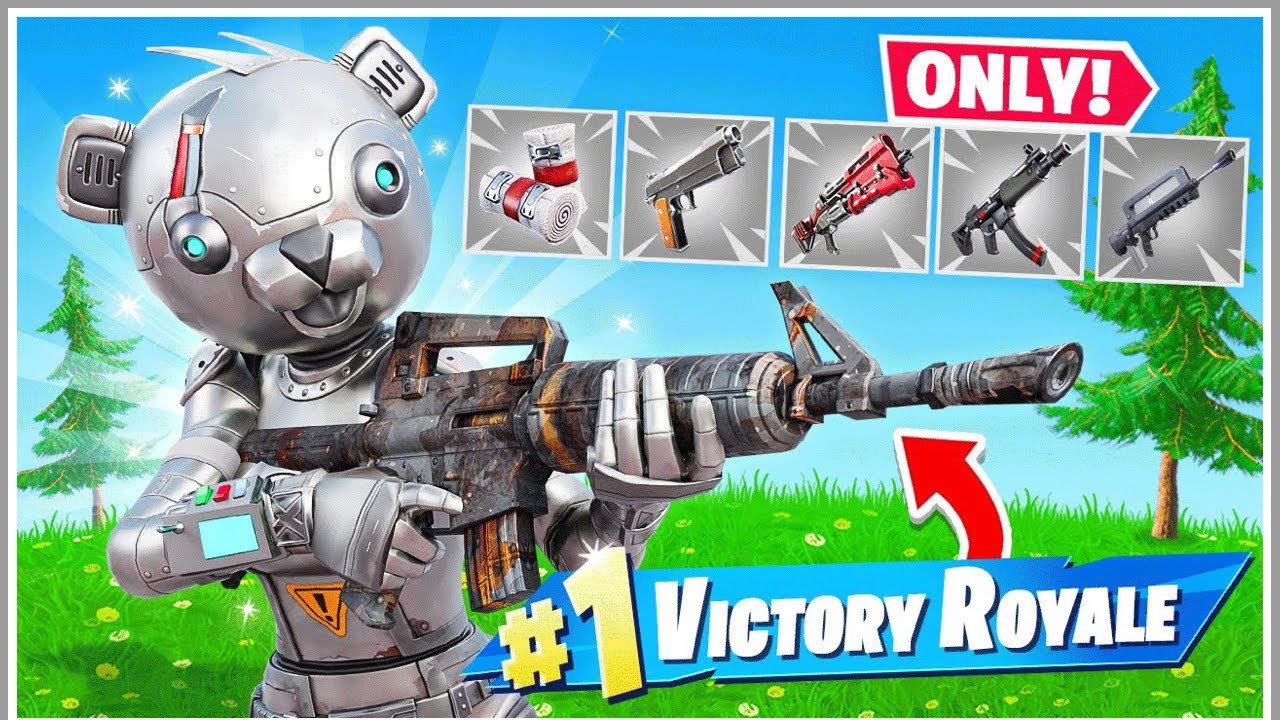 Fortnite Season 2 Grey Guns Only Challenge - YouTube