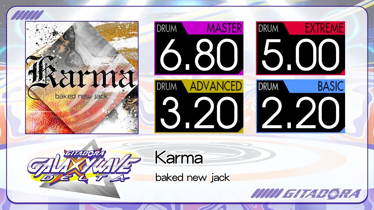 【GITADORA】 Karma (MASTER ~ BASIC) Drum - YouTube