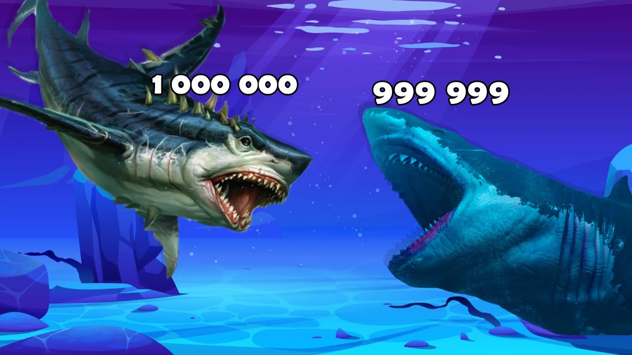 Demon Shark Vs Shark King in Hungry Shark Evolution - YouTube