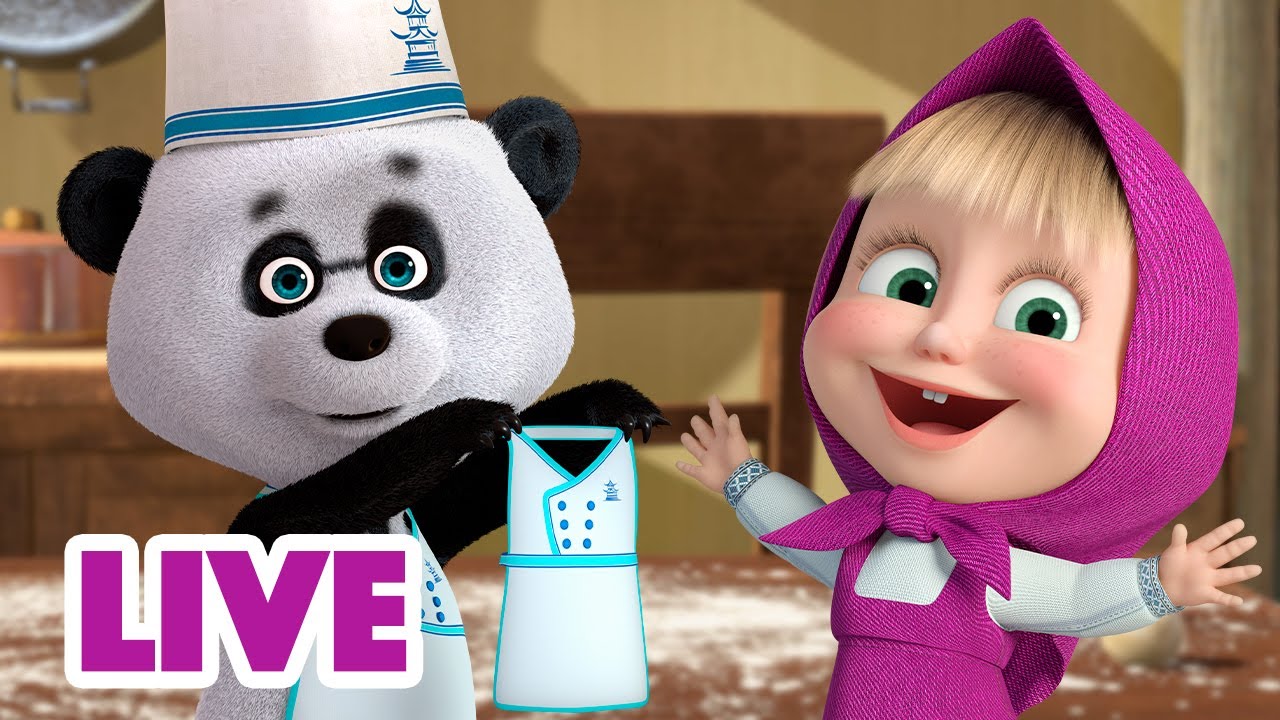 🔴 LIVE STREAM 🎬 Masha and the Bear 🧹🧼 Running errands 📋 - YouTube