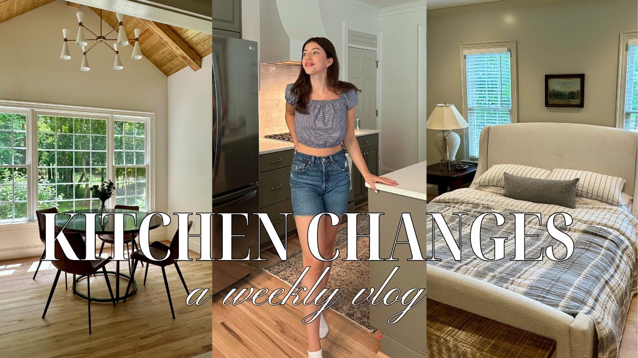 VLOG: kitchen changes, a week at home in North Carolina - YouTube