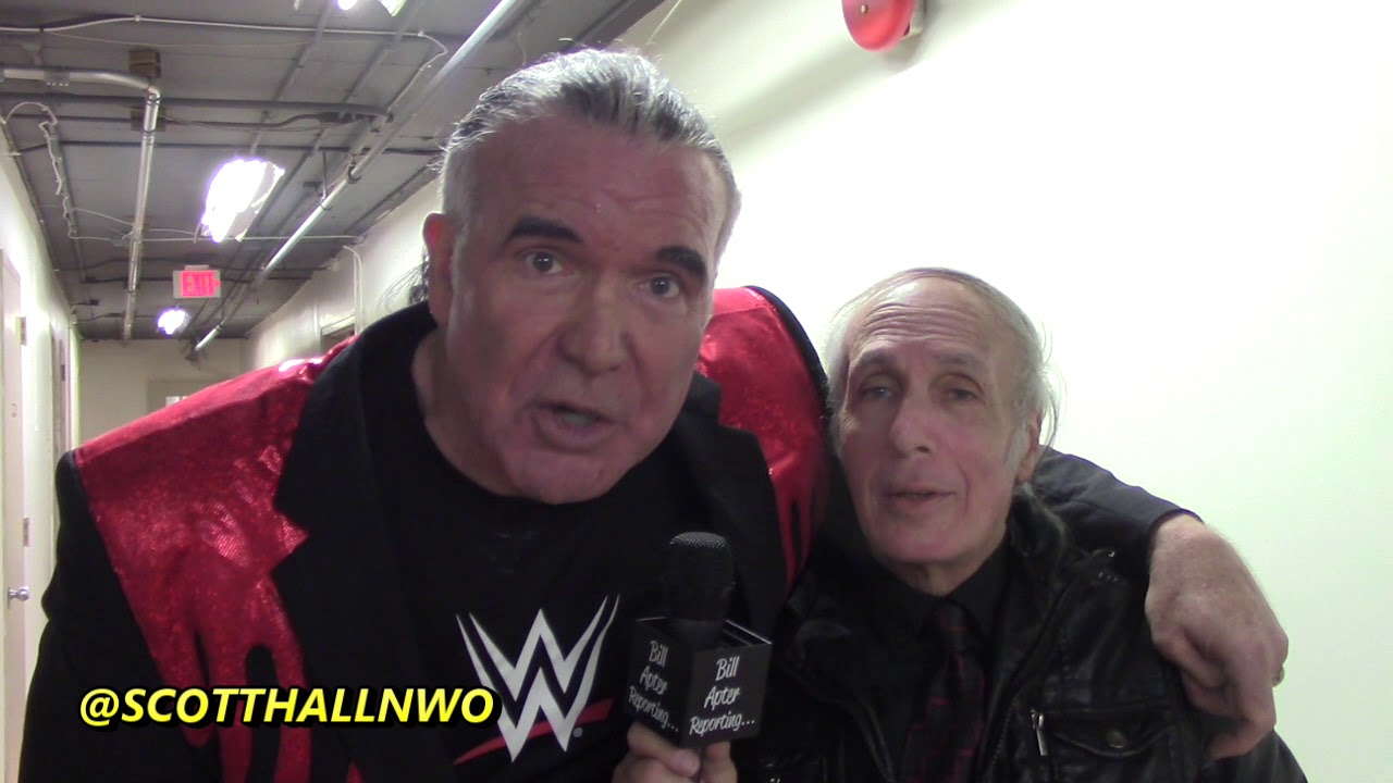 HEY YO! SCOTT HALL CRASHES AN INTERVIEW AND ACTS LIKE SCOTT HALL! - YouTube