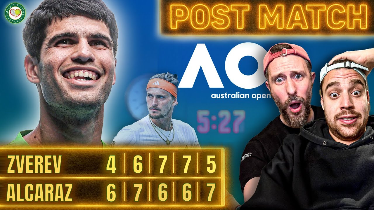 Alcaraz Wins DRAMATIC 5 Set Match 🤯 | Australian Open 2026 Semi Final ...