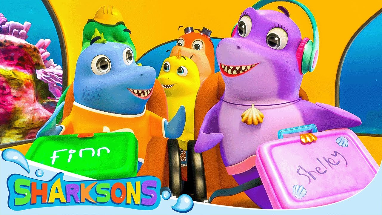 Fishes On The Reef (Wheels On The Bus) | The Sharksons - Songs for Kids ...