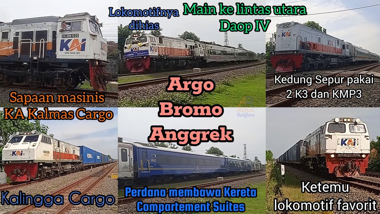 Main Ke Daop IV. Perdana Argo Bromo Anggrek Membawa Kereta Compartement ...