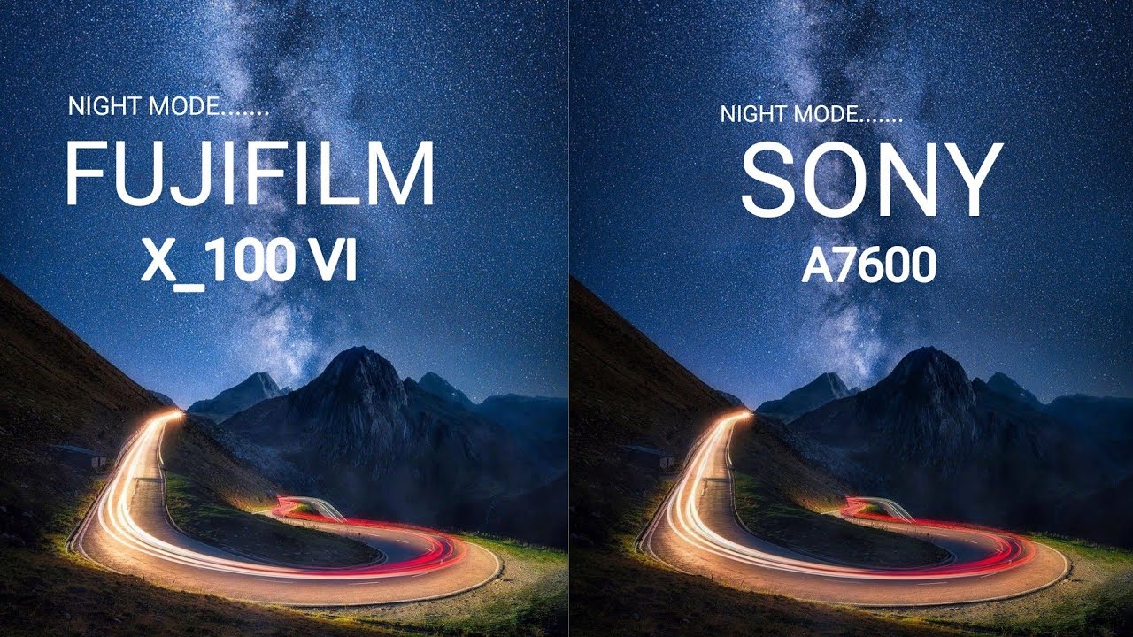 Fujifilm X100 VI vs Sony A7600 Night Mode Camera test - YouTube