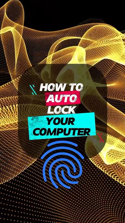 How to automatically lock your Computer #pctips #shorts #tech #pc - YouTube