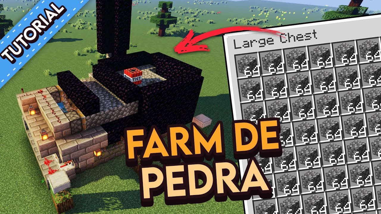 FARM DE PEDREGULHO 100% AUTOMÁTICA - [ TUTORIAL Minecraft ] - YouTube