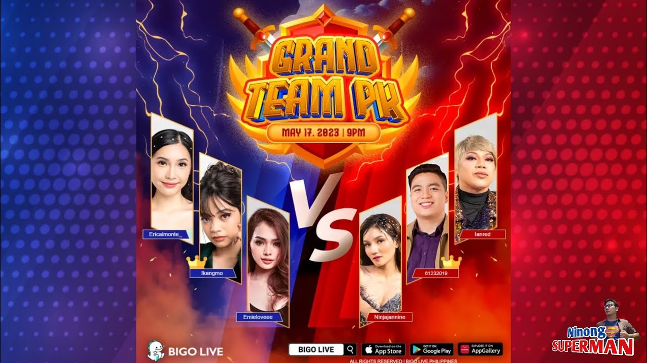 Bigo All-Star Grand Team PK (IKANG, Emieloveee, Erica, Mami Red, Emps ...