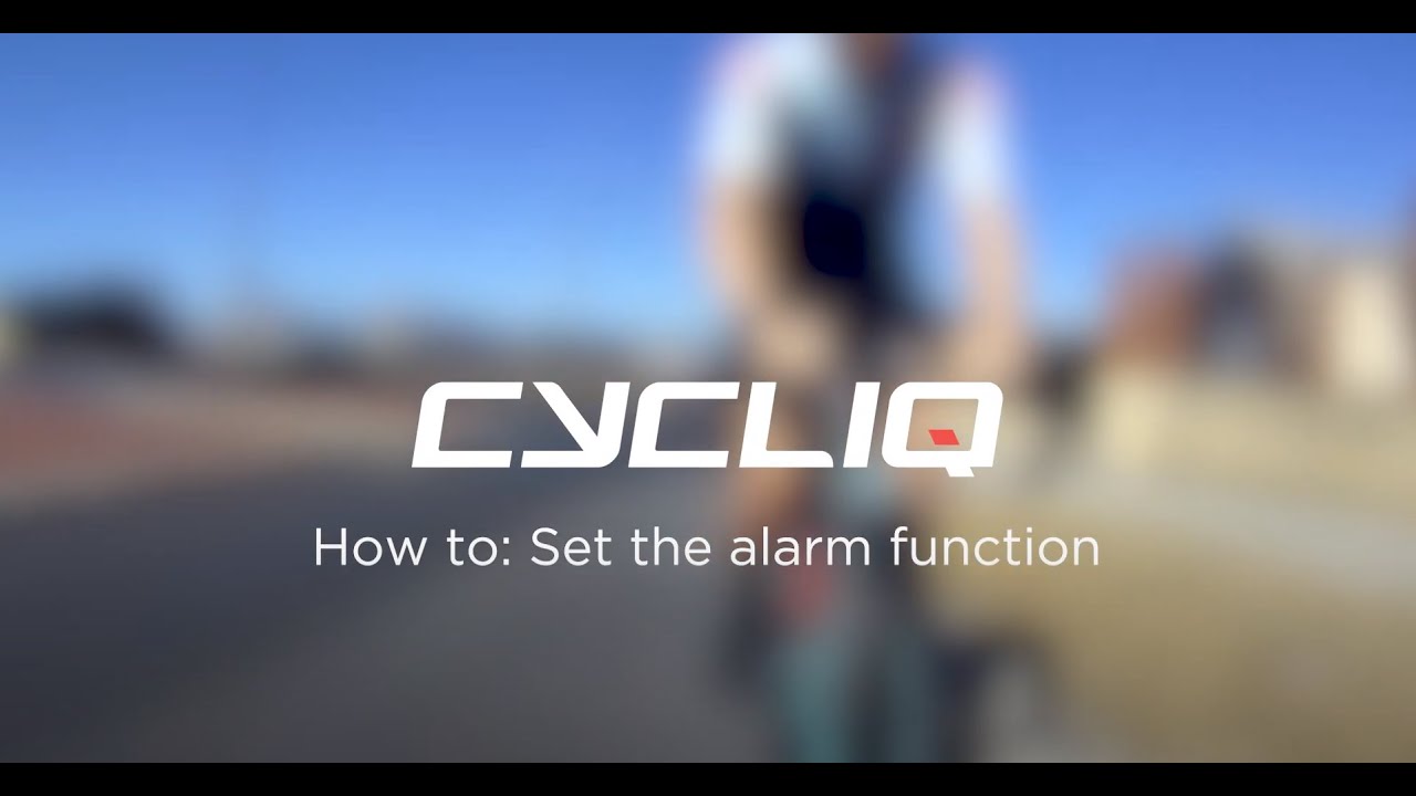 How to: Use the Fly bike alarm - YouTube