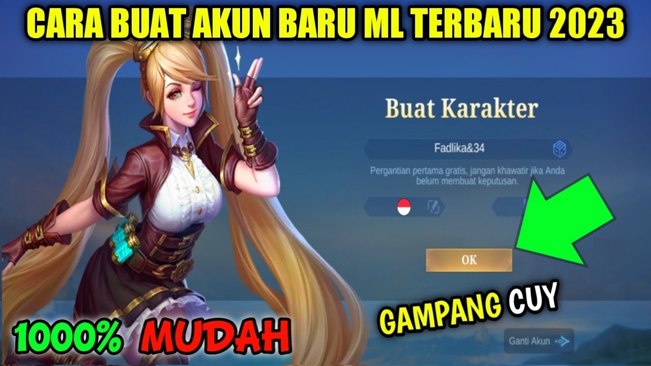 Gampang Banget Cara Buat Akun Baru Mobile Legends Terbaru 2023 - Bikin ...