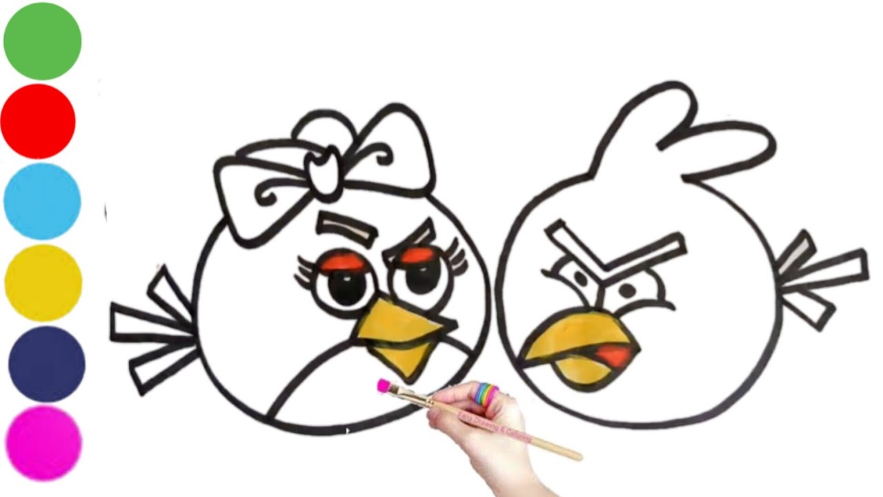 Angry bird drawing for kids|Drawing|Easy drawing for kids|Easy drawing ...