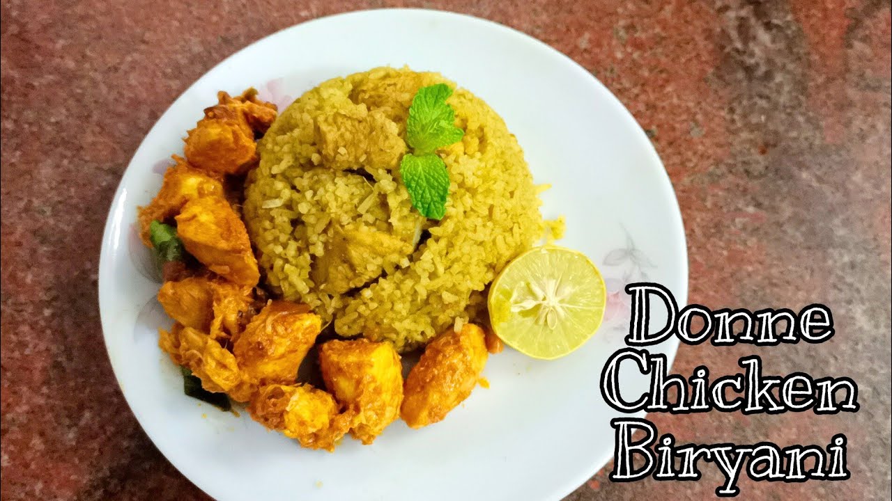 Donne biryani | Donne Chicken Biryani | Restaurant Style Chicken Donne ...