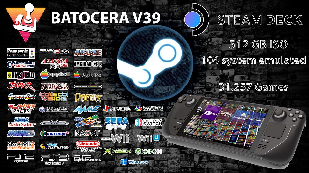 Batocera V39 512 gb For Steamdeck - YouTube