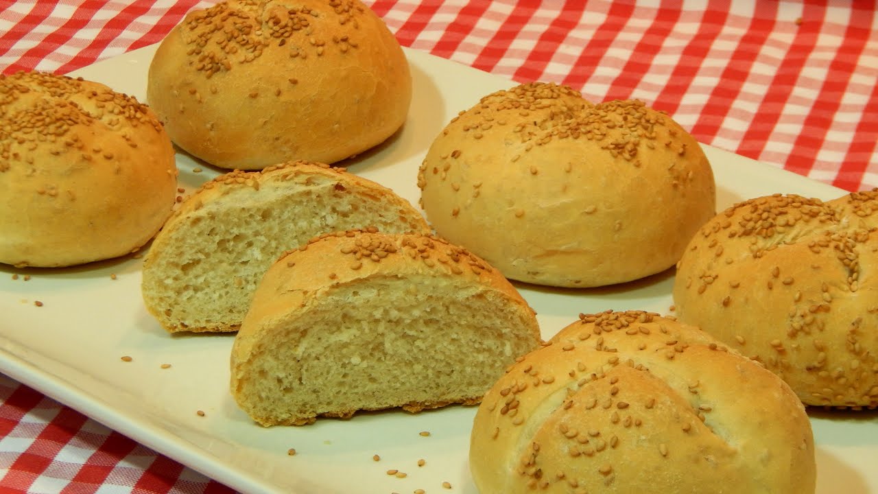 Receta fácil de pan con semillas de sésamo - YouTube