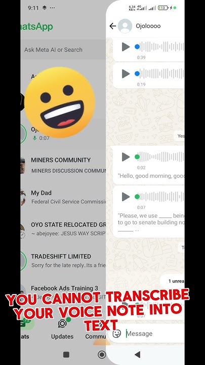 HOW TO TRANSCRIBE WHATSAPP VOICE NOTE INTO TEXTS. - YouTube