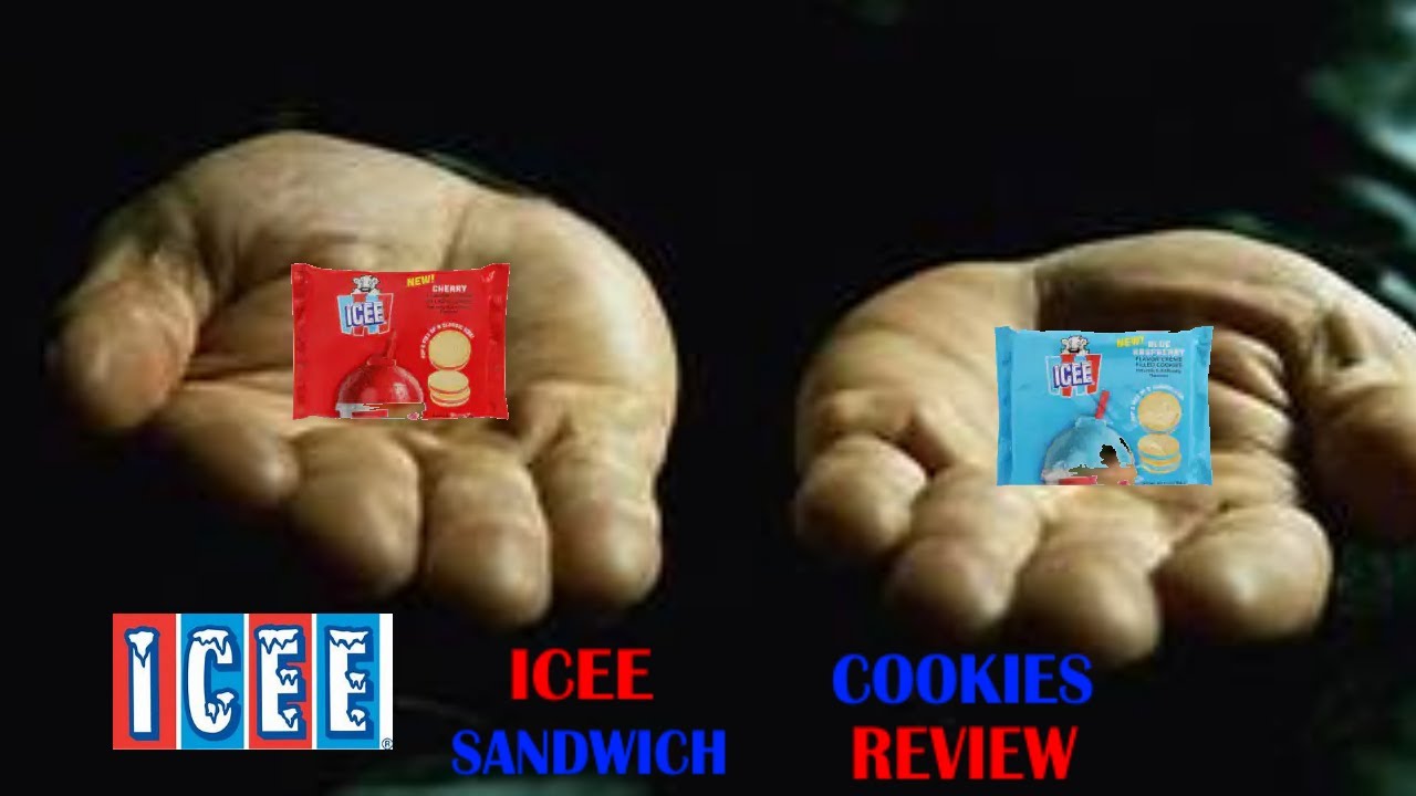 Icee Sandwich Cookies Review: Blue Raspberry and Cherry. - YouTube