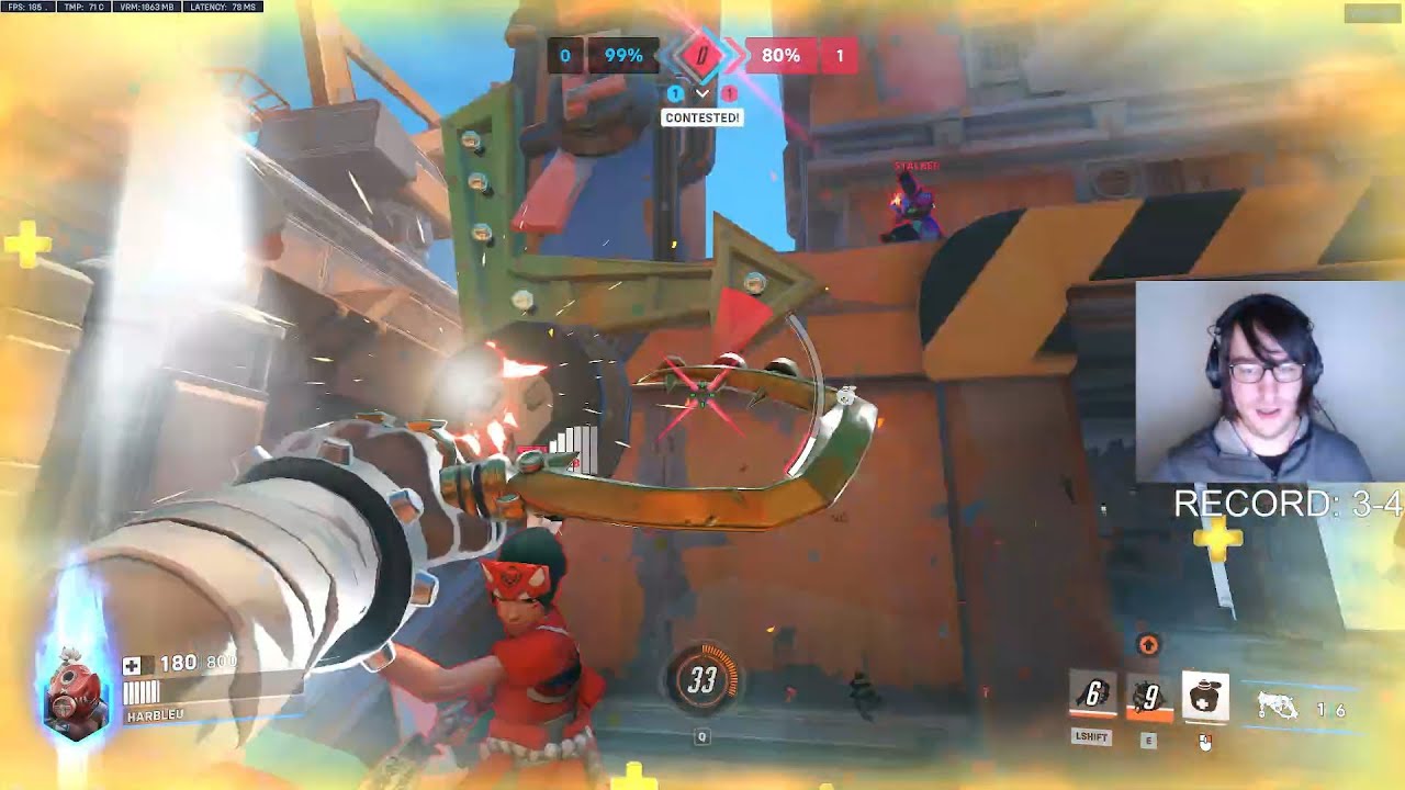 HARBLEU ONE HOOK MAN! ROADHOG + HAMMOND GAMEPLAY OVERWATCH 2 SEASON 10 ...