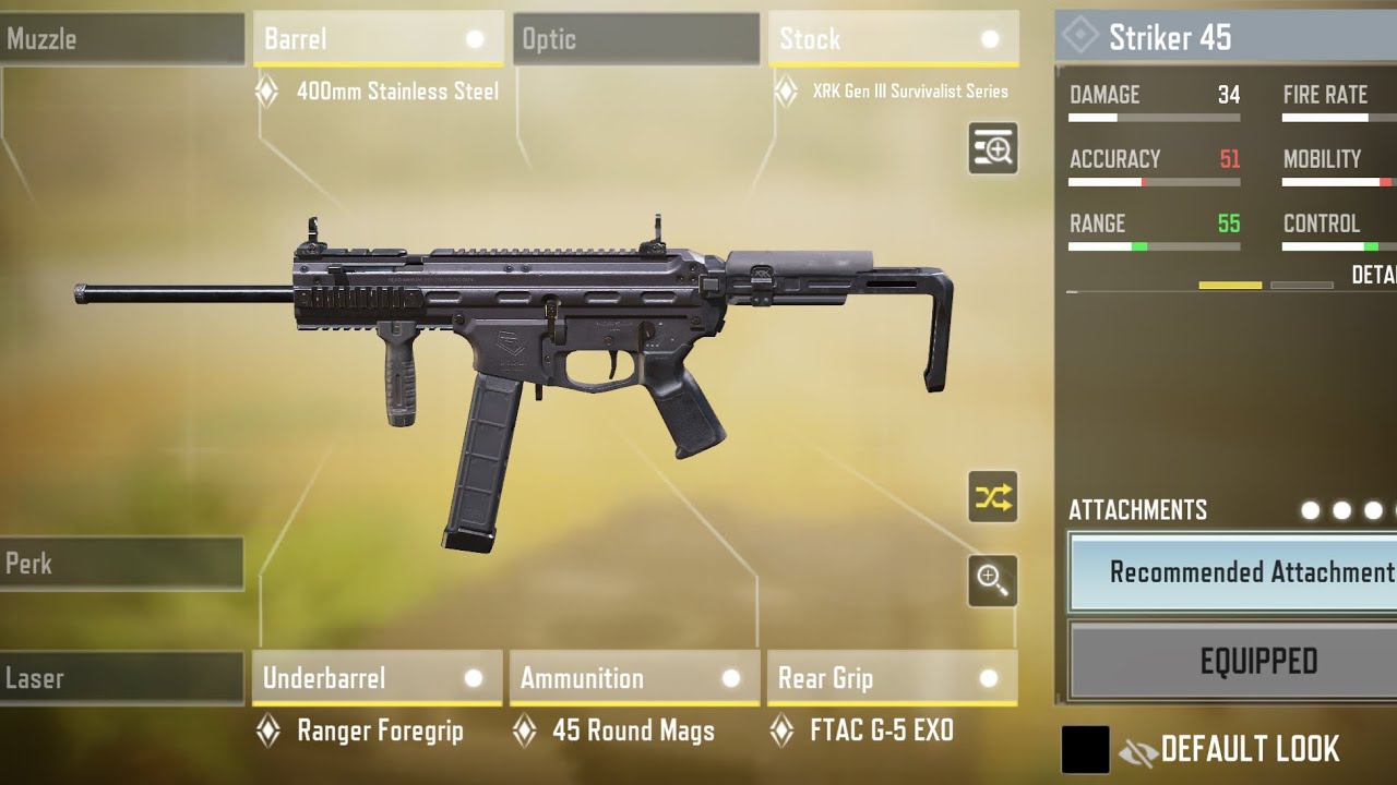 The number one striker build in codm - YouTube