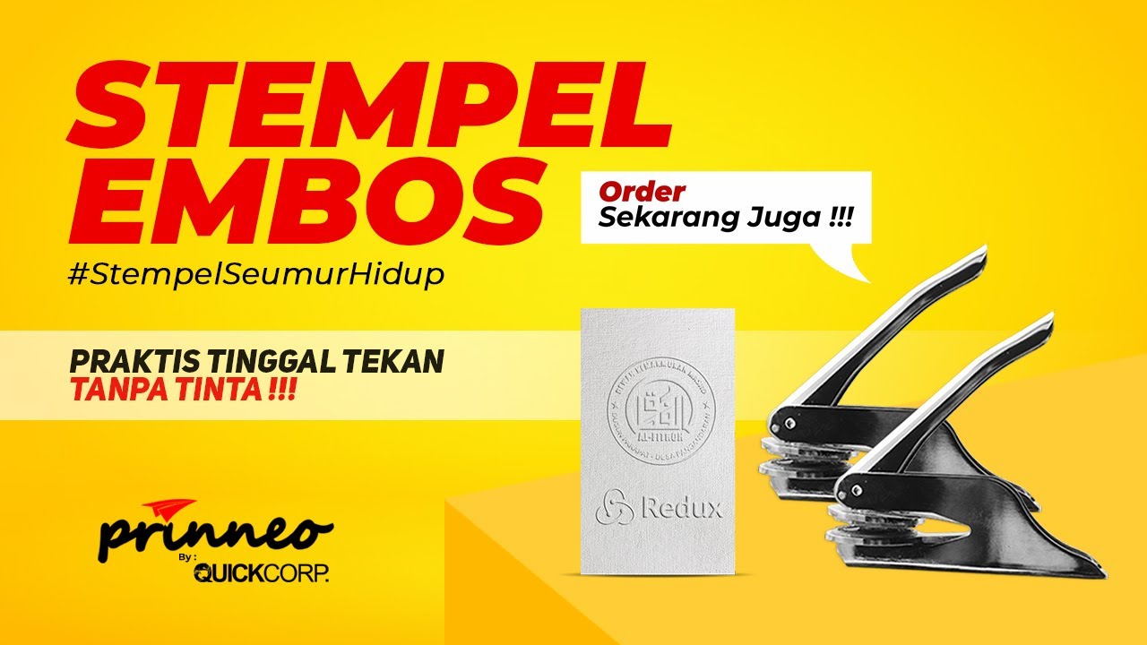 STEMPEL EMBOSS (Stempel Seumur Hidup) | Prinneo - YouTube
