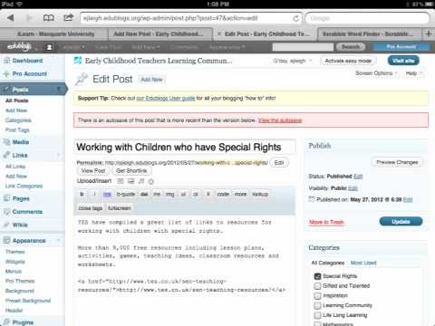 Making an Edublog - YouTube