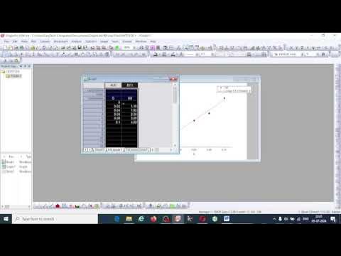 Linear Curve Fitting using Origin program - YouTube