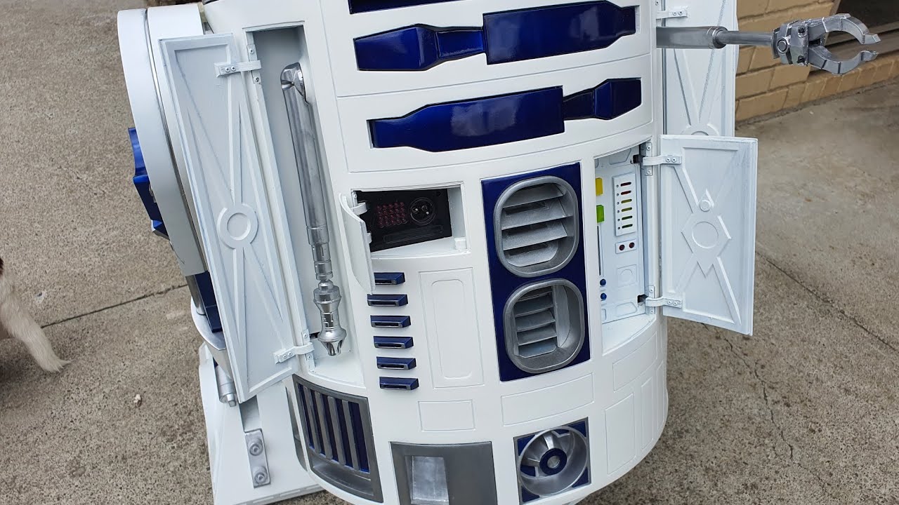 R2D2 3D printed part 2 the body - YouTube