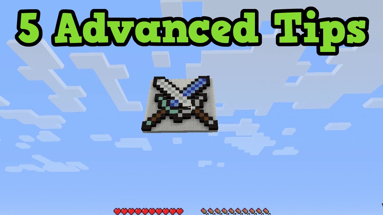 Minecraft 5 Advanced Battle Mode Tips - YouTube
