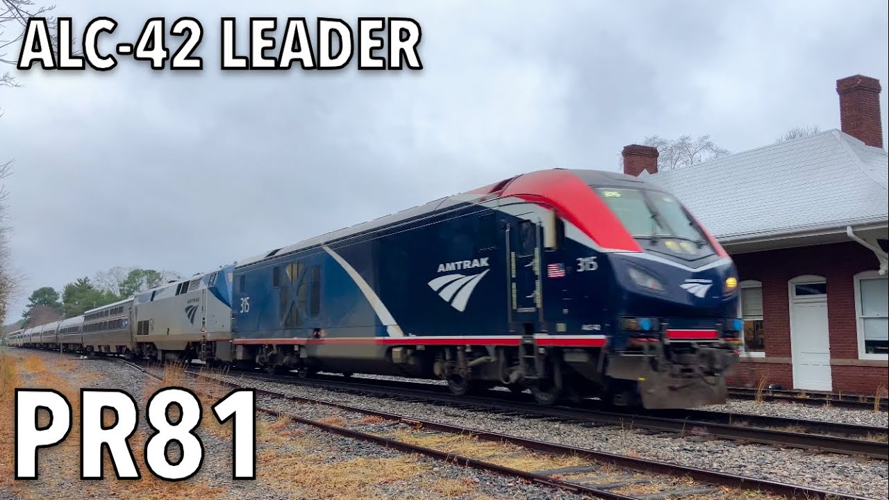 Amtrak 315 (ALC-42) Leads the Silver Star through Apex, NC - YouTube