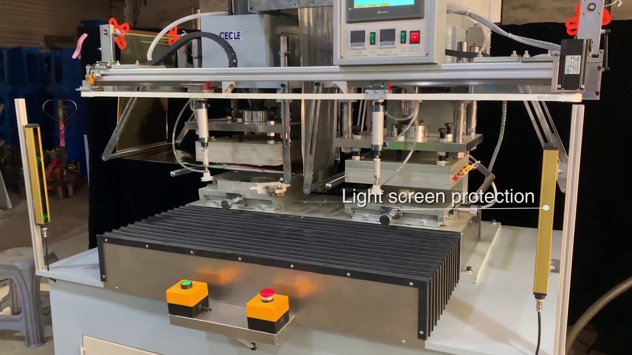 Automatic plate hot foil stamping machine servo double station plate ...