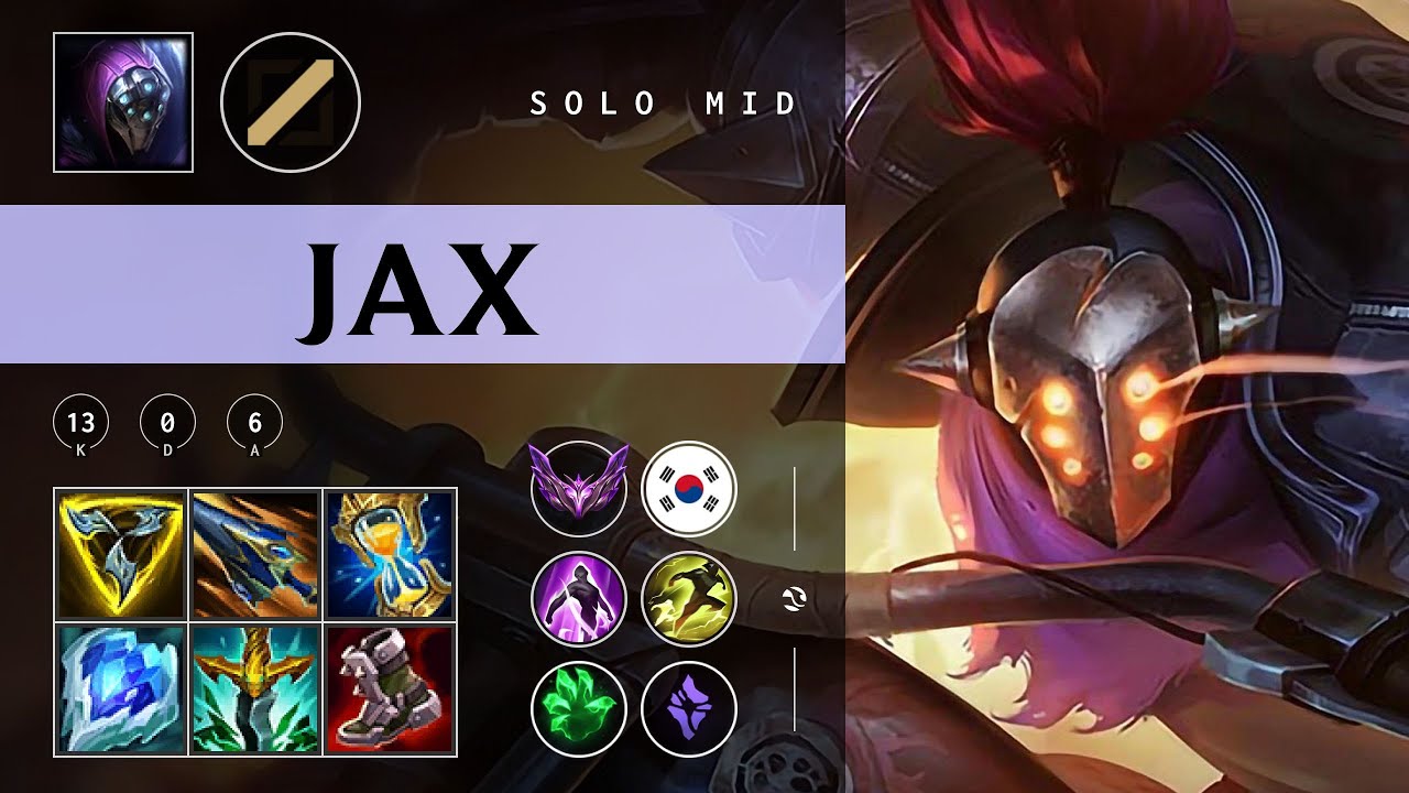 Jax Mid vs Yasuo - KR Master Patch 25.23 - YouTube